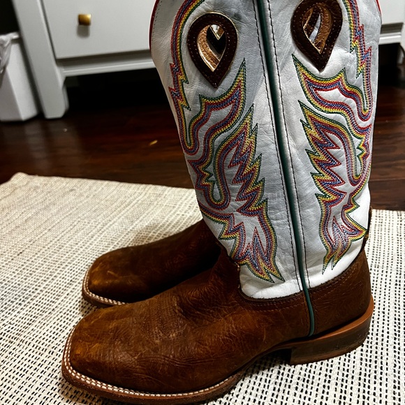 Twisted X | Shoes | Twisted X Square Toe Rainbow Stitched Boots | Poshmark